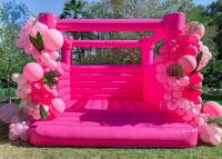 China Commercial 4x4m White Inflatable Wedding Bounce House with 0.55mm PVC Tarpaulin - Customizable Adult Castle Combo for sale