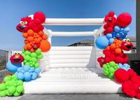 China Custom White Bubble Bounce House 3m x 3m Party Rental Inflatable Jumping Castle for sale
