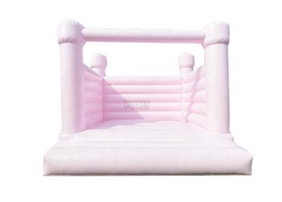 China Custom Inflatable Bouncy Castle 0.55mm PVC Wedding Outdoor Bounce House for Party for sale