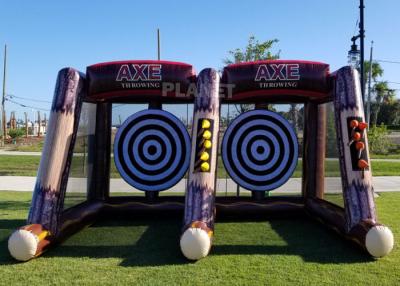 China Inflatable Axe Throwing Game 2.5mW 3mL 2.65mH PVC Carnival Rental for sale