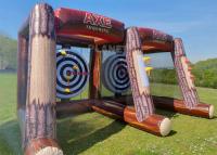 China Inflatable Axe Throwing Game 2.5mW 3mL 2.65mH PVC Carnival Rental for sale