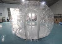China 4m Diameter 0.8mm PVC Transparent Inflatable Bubble Dome Tent for Camping and Events for sale