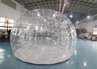 China 4m Diameter 0.8mm PVC Transparent Inflatable Bubble Dome Tent for Camping and Events for sale
