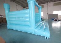 China Commercial Inflatable Bounce House with Blue Slide - 13x13 ft Size, 0.55mm PVC Material, 3-Year Warranty for sale