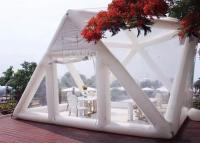 China Portable Clear Bubble House Inflatable Triangle Tent 0.8mm PVC Material with CE Certification for sale