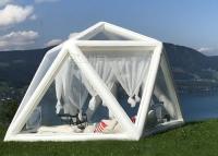 China Portable Clear Bubble House Inflatable Triangle Tent 0.8mm PVC Material with CE Certification for sale