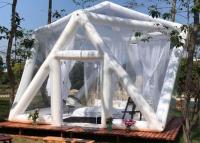 China Inflatable Triangle Bubble Tent 0.8mm PVC Outdoor Camping Hotel Luxury Transparent Polygon Lawn Tent 220V for sale