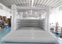 China Commercial White Inflatable Bouncy Castle 4x4x3m PVC Wedding Jumper Bounce House for sale