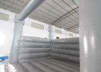China Commercial White Inflatable Bouncy Castle 4x4x3m PVC Wedding Jumper Bounce House for sale