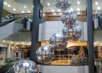 China Double Layer PVC Reflective Inflatable Mirror Ball 1m Dia Advertising Chrome Balloon for Decoration for sale