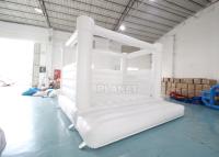 China Commercial White Inflatable Bounce House 4x4x3m Kids Party Jumping Castle Outdoor Wedding Bouncer for sale