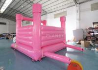 China Custom Color Inflatable Wedding Bouncer White Bounce House 4x4x3m Commercial Grade for sale