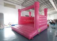 China Custom Color Inflatable Wedding Bouncer White Bounce House 4x4x3m Commercial Grade for sale