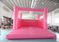 China Custom Color Inflatable Wedding Bouncer White Bounce House 4x4x3m Commercial Grade for sale