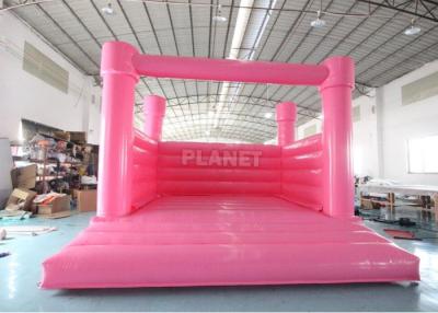 China Custom Color Inflatable Wedding Bouncer White Bounce House 4x4x3m Commercial Grade for sale
