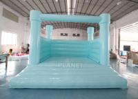 China Custom Color PVC Inflatable Bouncy Castle 4x4x3m Commercial Bounce House with Air Blower for sale