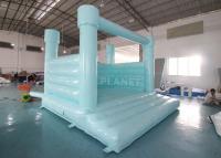 China Custom Color PVC Inflatable Bouncy Castle 4x4x3m Commercial Bounce House with Air Blower for sale