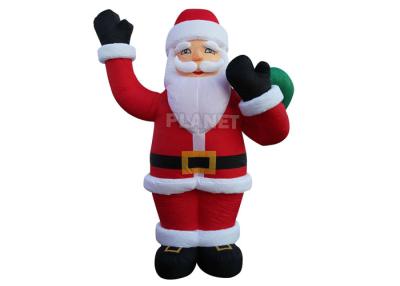 China Custom Inflatable Santa Claus 6ft Outdoor Christmas Decoration with LED Lights for sale