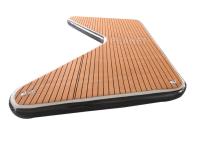 China Custom Inflatable Jet Ski Dock 3x2m V Shape Floating Water Platform PVC Tarpaulin for sale