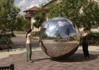 China Customized PVC Inflatable Mirror Ball 0.3mm Silver Reflective Helium Sphere for Party Decoration for sale