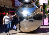 China Custom PVC Inflatable Floating Mirror Ball 60cm to 8m for Event Decoration for sale