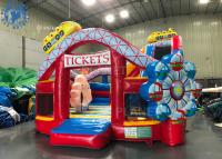 China Inflatable FunCity Playground 5.5x5.1x4.3m Obstacle Course Bounce House for Party Rental for sale