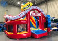 China Inflatable FunCity Playground 5.5x5.1x4.3m Obstacle Course Bounce House for Party Rental for sale