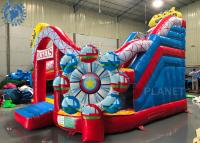 China Inflatable FunCity Playground 5.5x5.1x4.3m Obstacle Course Bounce House for Party Rental for sale