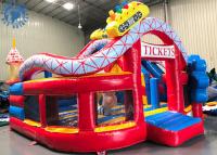 China Inflatable FunCity Playground 5.5x5.1x4.3m Obstacle Course Bounce House for Party Rental for sale