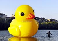 China Inflatable Yellow Duck Buoy for Children Water Game Custom Size Oxford Fabric for sale
