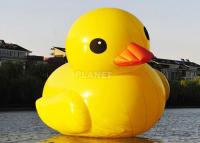 China Inflatable Yellow Duck Buoy for Children Water Game Custom Size Oxford Fabric for sale