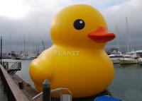 China Customized Giant Inflatable Yellow Duck 3m-6m PVC Advertising Float for Events for sale