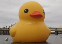 China Customized Floating Airtight Inflatable Advertising Giant Rubber Duck Outdoor Water Duck PVC 0.9mm for sale