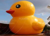 China Customized Floating Airtight Inflatable Advertising Giant Rubber Duck Outdoor Water Duck PVC 0.9mm for sale