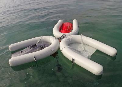 China White Inflatable Jet Ski C Dock 1.4x1.2m PVC Floating Pontoon for Yacht Boat Station for sale