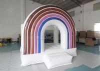 China 10x10ft Inflatable Bounce House with Rainbow BOHO Design - CE Certified PVC Wedding Castle for Kids for sale