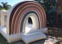 China Mini Rainbow Inflatable Bouncy Castle 3x3m Wedding Party Bounce House PVC for sale