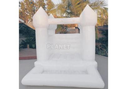 China PVC Inflatable Small White Bouncy Toddlers Bounce Castle House 10x8x8ft with Ball Pool for Event for sale