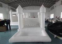China White 10ft Inflatable Bounce House PVC Toddler Bouncy Castle 3x2.5x2.5m for sale