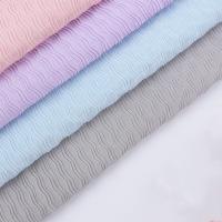China 100 Polyester Lightweight Wave-Pressed Pleated Chiffon Fabric woven for sale