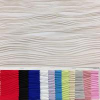 China Line Layers Draped Spandex Stretch Wave pleated Jacquard Fabric for sale