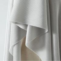 China dyeing Draped Mercerized 100% Polyester Plisse Pleated Fabric for sale