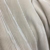 China Three-Dimensional Striped Pleated Textured Matte Pleated Fabric for sale