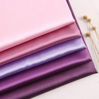China 97% Polyester 3% Spandex Woven Plain Dyed Elastic Satin Fabric for sale