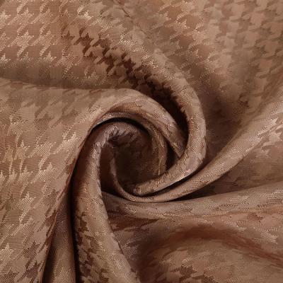 China Soft Smooth Houndstooth Jacquard Fabric Viscose Rayon Fabric for sale