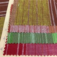 China Yarn - dyed Sustainable Multi Stripe Linen Cotton Blend Fabric for sale