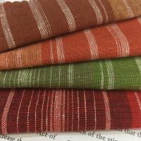 China Yarn - dyed Sustainable Multi Stripe Linen Cotton Blend Fabric for sale