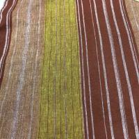 China Yarn - dyed Sustainable Multi Stripe Linen Cotton Blend Fabric for sale