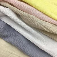 China Breathable Washed Muslin Double Gauze 100% Cotton Fabric Fine finish for sale