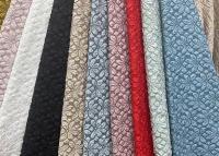 China Embossing Pattern 145cm Upholstery Jacquard Fabric Embroidered Anti Mildew for sale